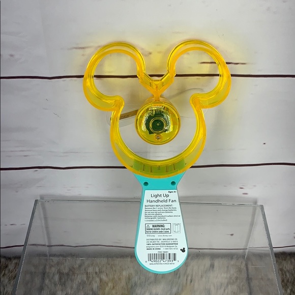 Disney | Toys | Disney Mickey Mouse Light Up Handheld Fan | Poshmark